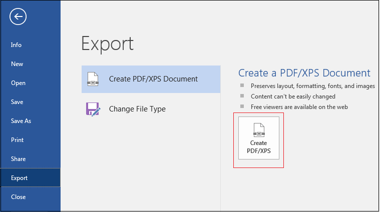 Convert A Microsoft Document To Password Protected Pdf File